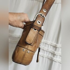 Coach | Bags | Vintage Coach Creed Tan Leather Shoulder Bag Buy Now ...